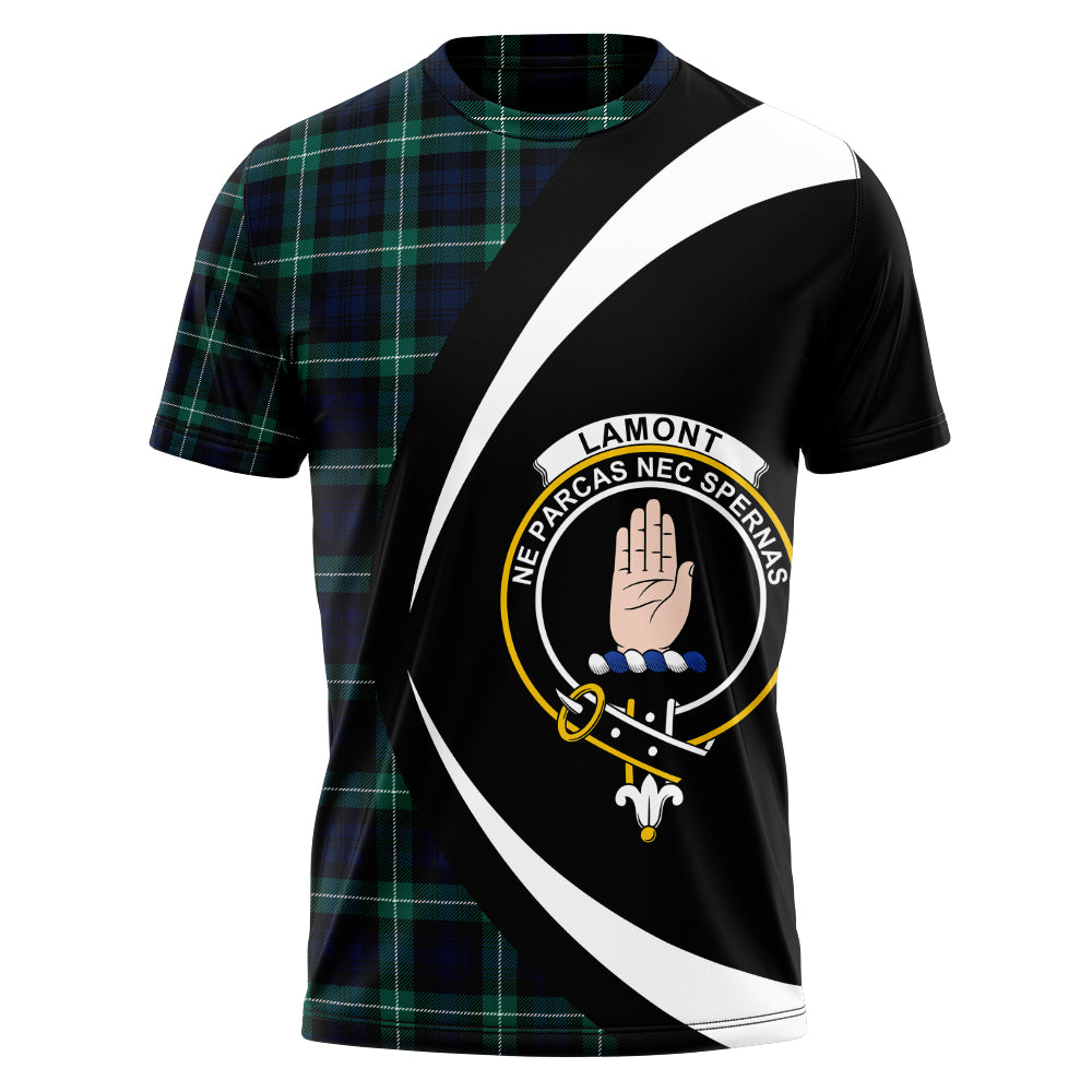 Lamont Modern Clan Badge Tartan T-Shirt Circle Style Personalized ...