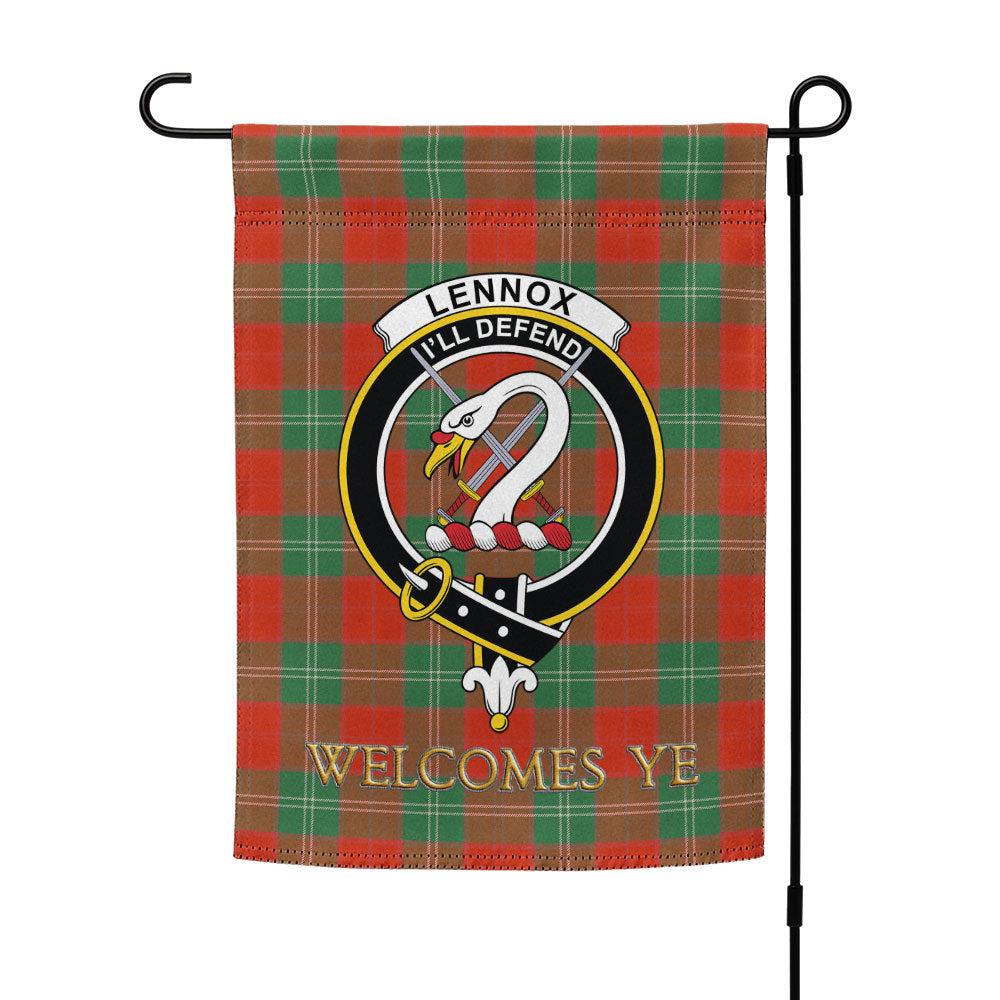 Lennox Ancient Clan Badge Tartan Garden Flag | Celticprime.com ...