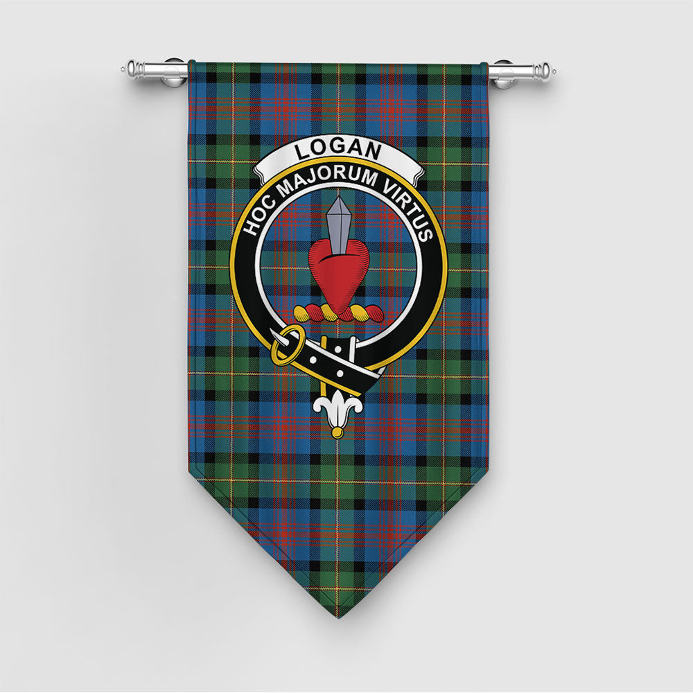 Logan Ancient Clan Badge Tartan Gonfalon – Scottish Banner ...
