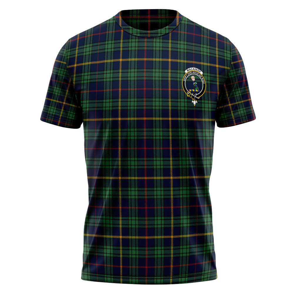 MacAinsh Modern Clan Badge Tartan T-Shirt | Celticprime.com – celticprime