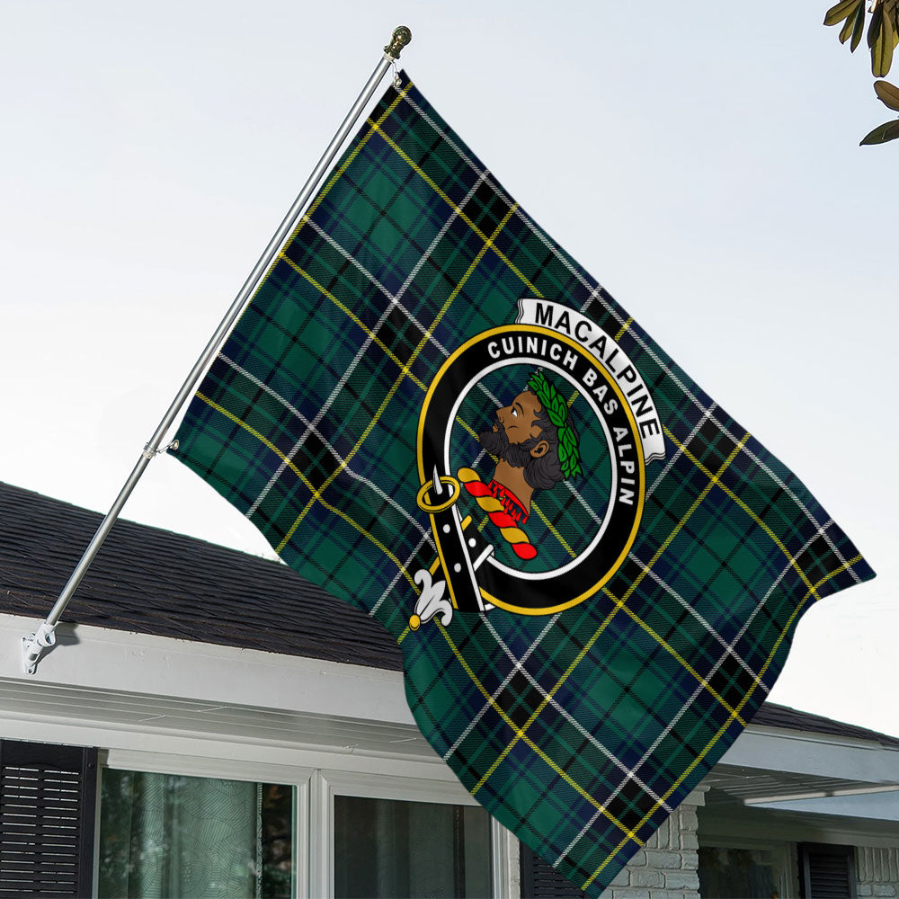 MacAlpine Modern Clan Badge Tartan House Flag | Celticprime.com ...