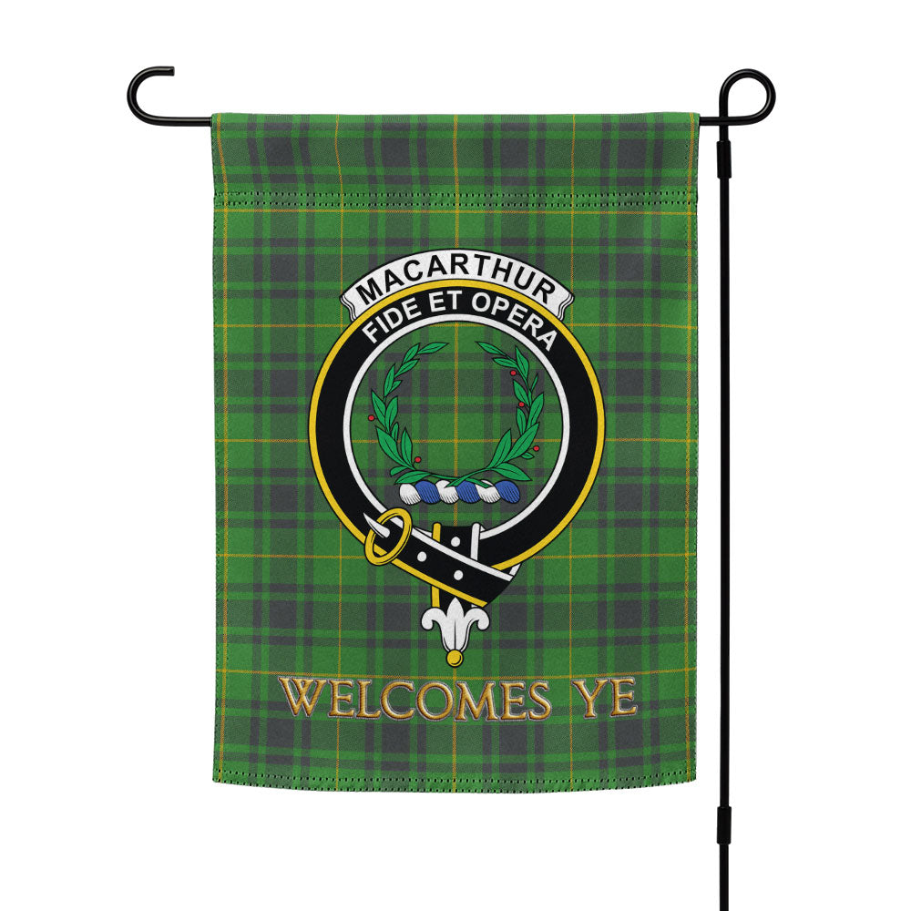 MacArthur Ancient Clan Badge Tartan Garden Flag | Celticprime.com ...