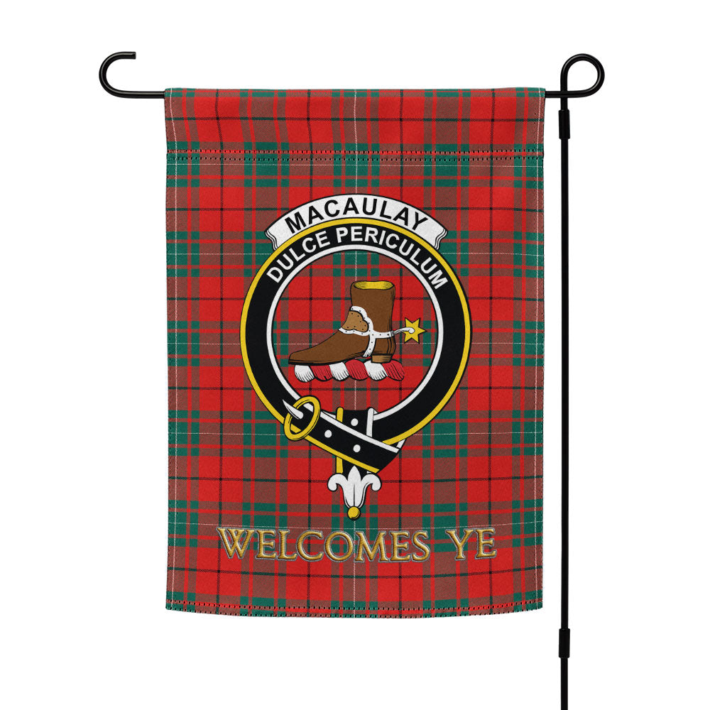 MacAulay Modern Clan Badge Tartan Garden Flag | Celticprime.com ...