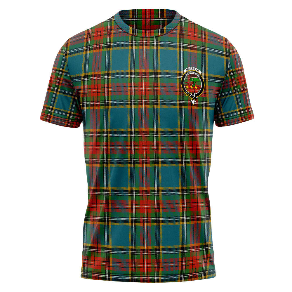 MacBeth Ancient Clan Badge Tartan T-Shirt | Celticprime.com – celticprime