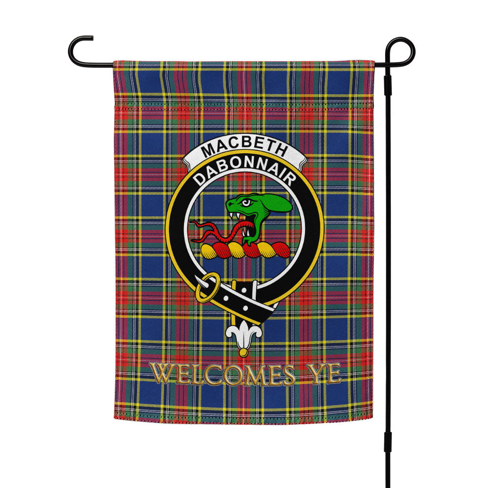 MacBeth Modern Clan Badge Tartan Garden Flag | Celticprime.com ...