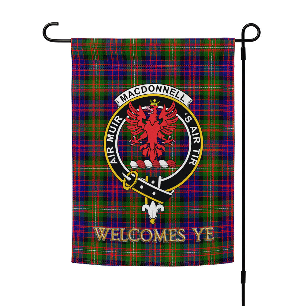 MacDonnell Clan Badge Tartan Garden Flag | Celticprime.com – celticprime