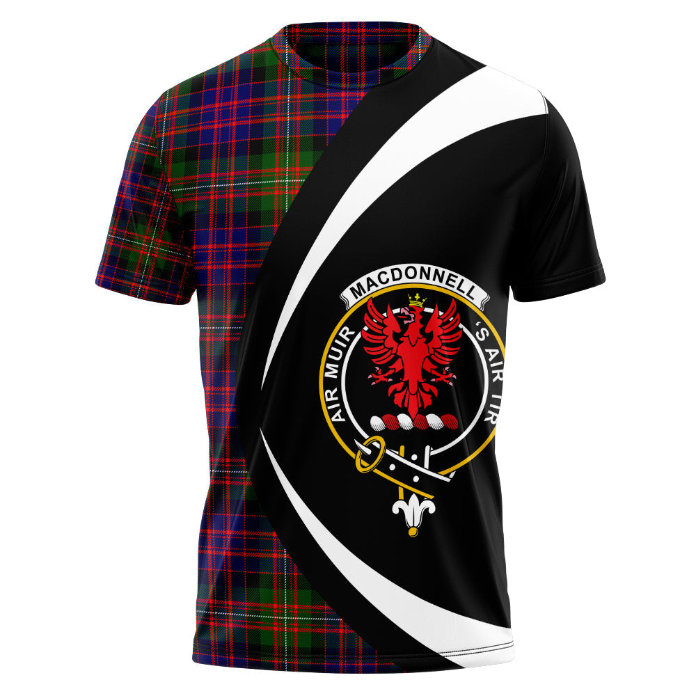 MacDonnell Clan Badge Tartan T-Shirt Circle Style Personalized ...