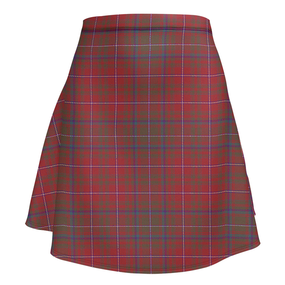MacDougall Weathered Clan Badge Tartan Flared Skirt – High Waist ...