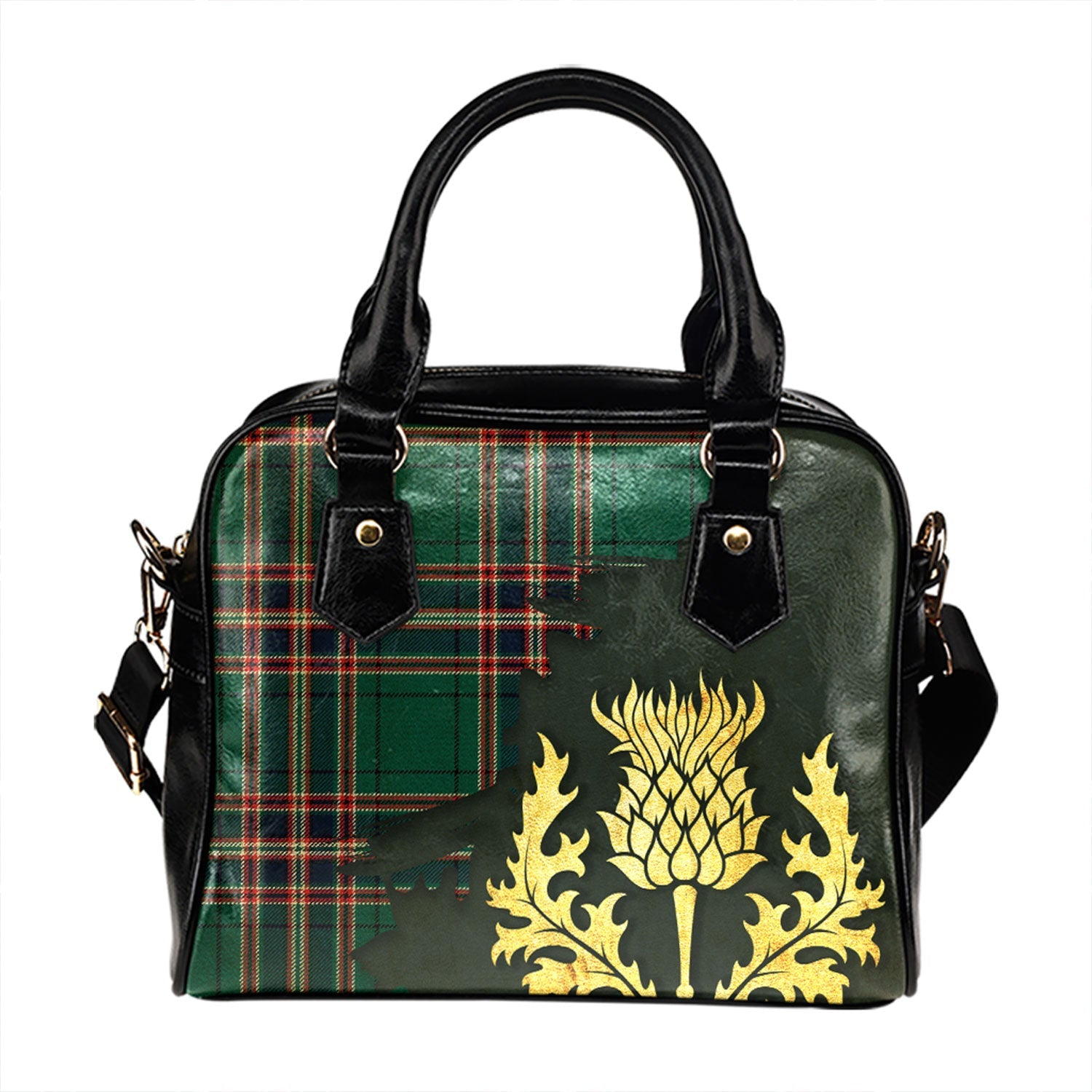 MacFarlane Hunting Modern Tartan Shoulder Handbag Thistle Oldest Style ...
