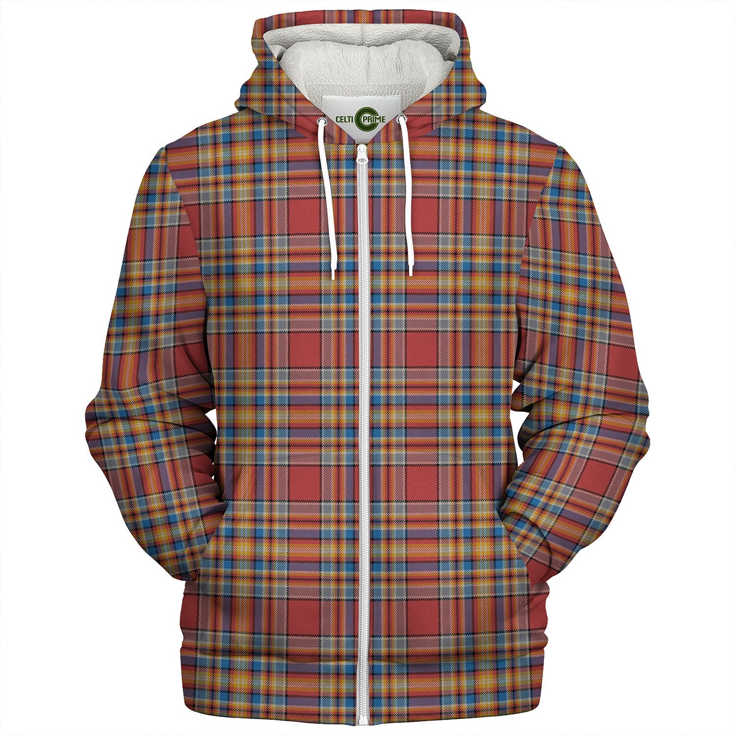 MacGlashan Breacan Glas Ancient Tartan Sherpa Hoodie | Celticprime.com ...