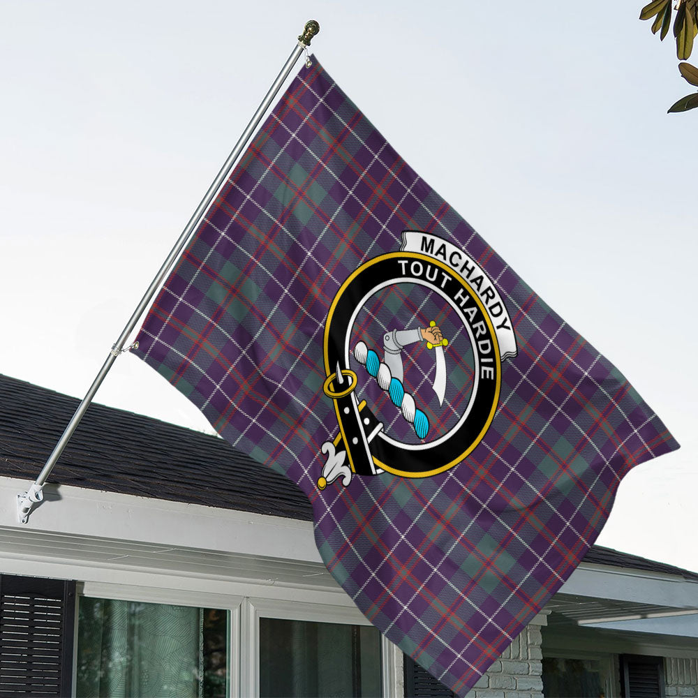 MacHardy Weathered Clan Badge Tartan House Flag | Celticprime.com ...