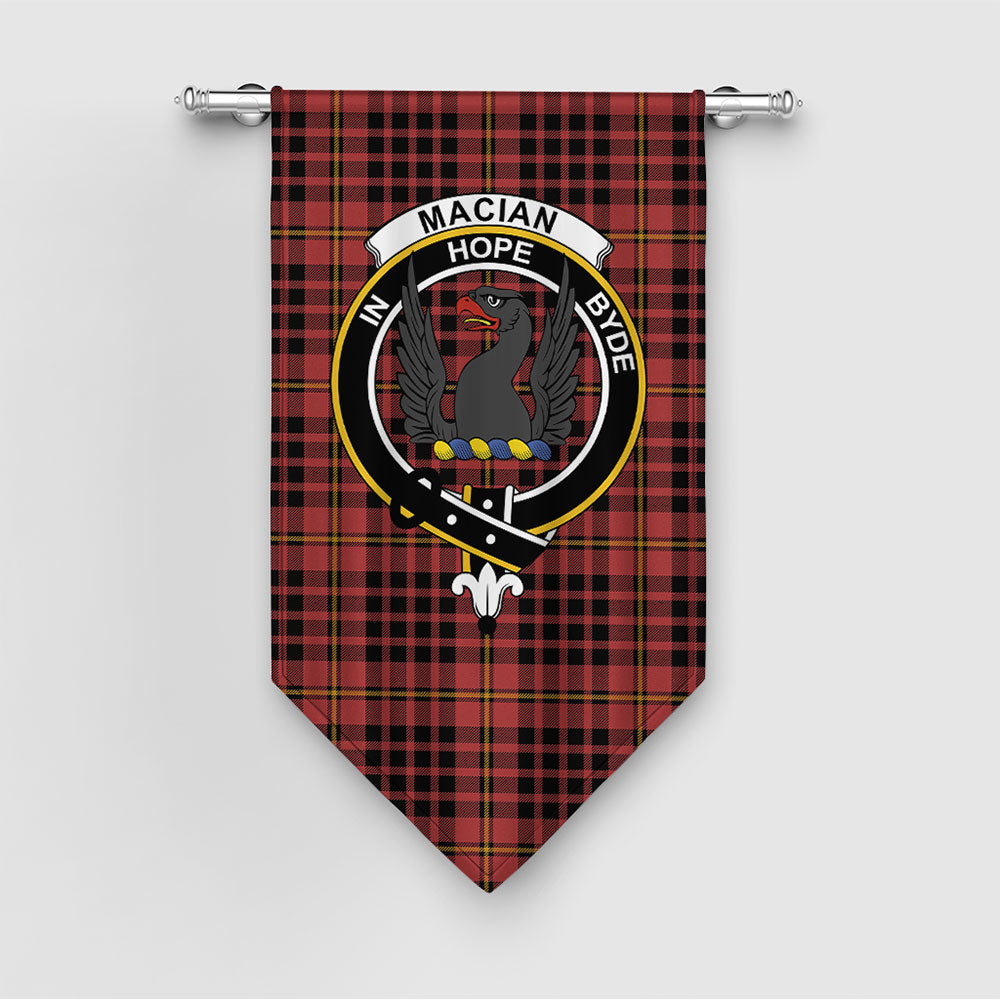MacIan Ancient Clan Badge Tartan Gonfalon – Scottish Banner ...