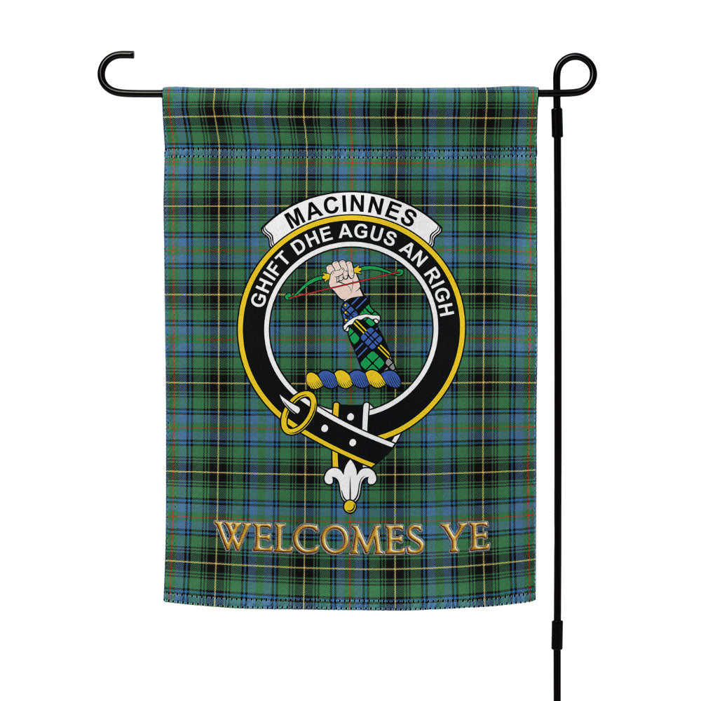 MacInnes Ancient Clan Badge Tartan Garden Flag | Celticprime.com ...