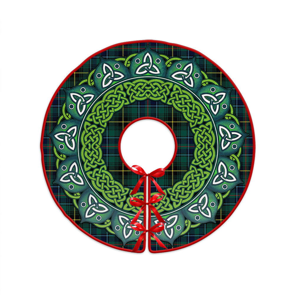 MacInnes Modern Clan Badge Tartan Christmas Tree Skirt Heritage Holiday ...