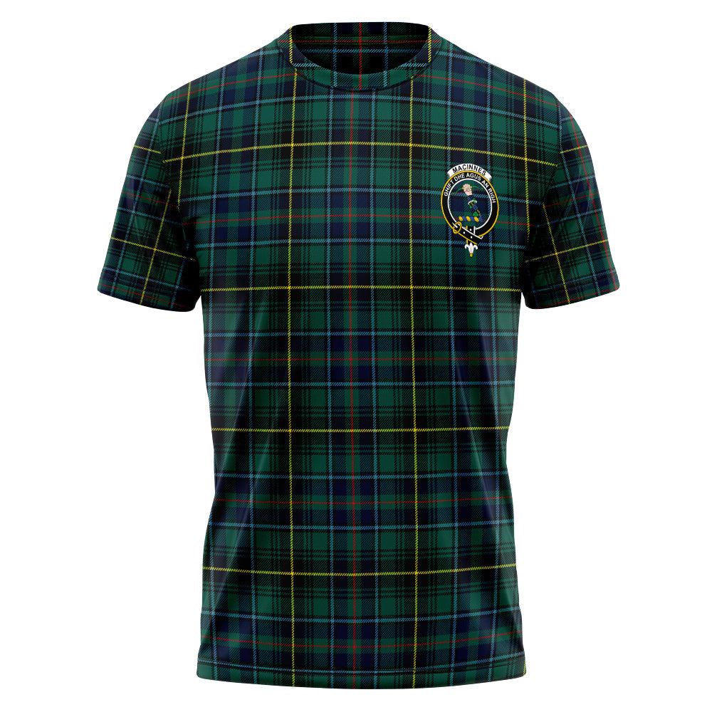 MacInnes Modern Clan Badge Tartan T-Shirt | Celticprime.com – celticprime