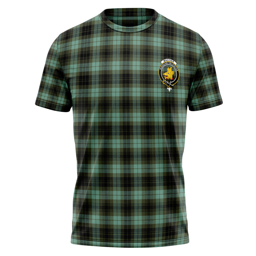 MacIver Ancient Clan Badge Tartan T-Shirt | Celticprime.com – celticprime