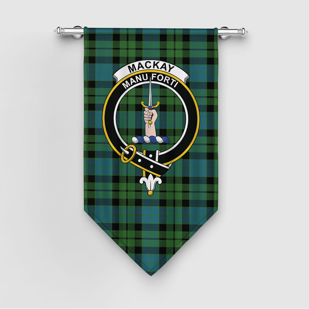 MacKay Ancient Clan Badge Tartan Gonfalon – Scottish Banner ...
