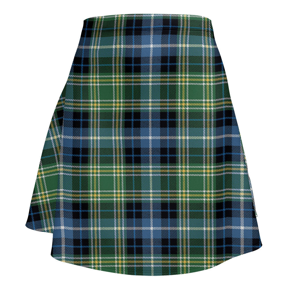 MacKellar Ancient Clan Badge Tartan Flared Skirt – High Waist ...