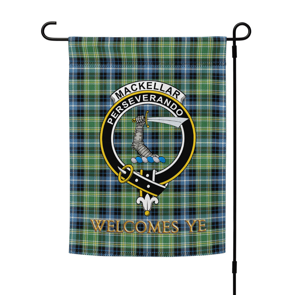 MacKellar Ancient Clan Badge Tartan Garden Flag | Celticprime.com ...