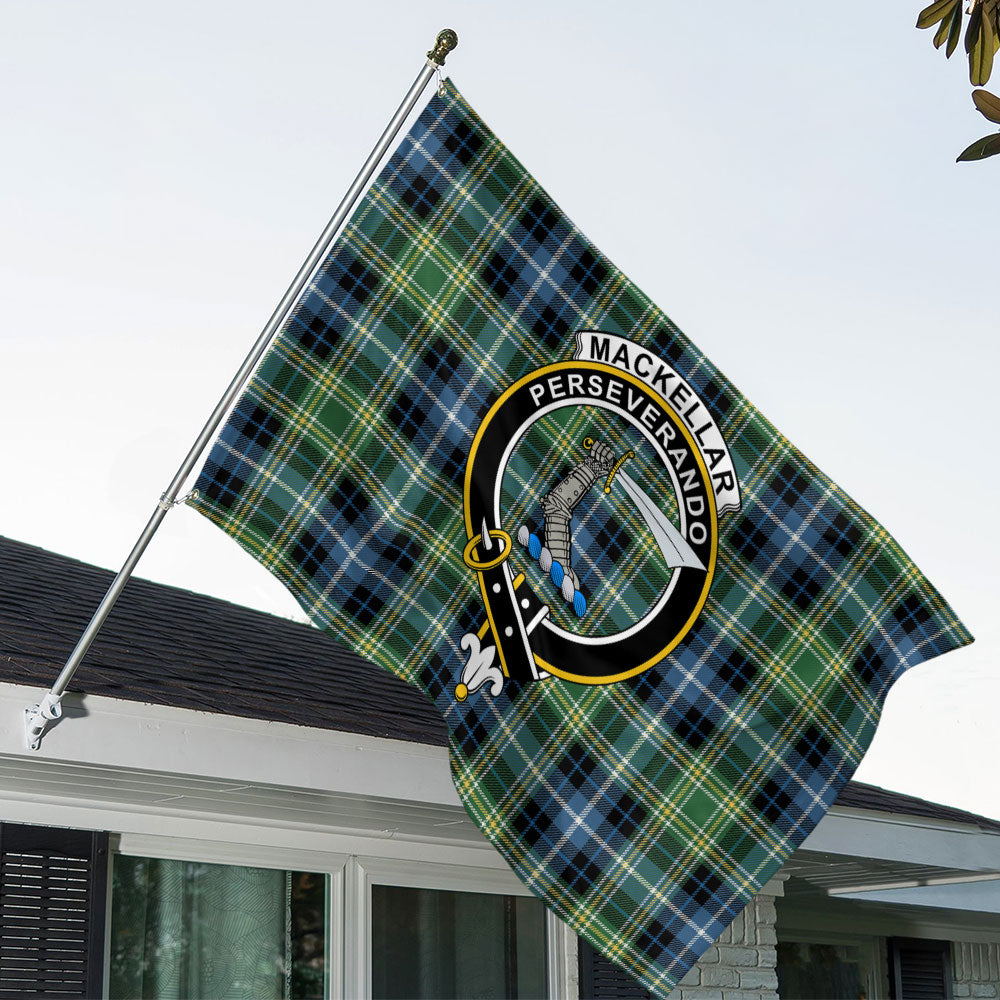 MacKellar Ancient Clan Badge Tartan House Flag | Celticprime.com ...