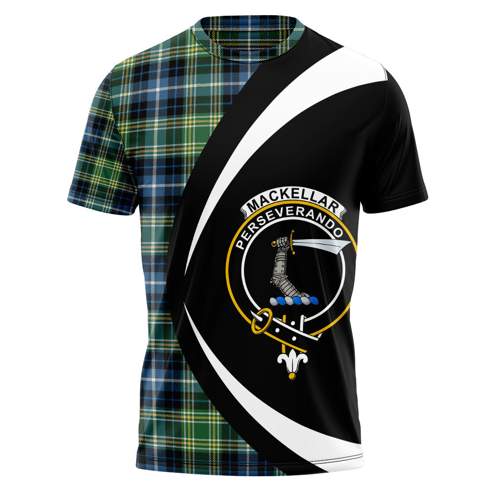 MacKellar Ancient Clan Badge Tartan T-Shirt Circle Style Personalized ...