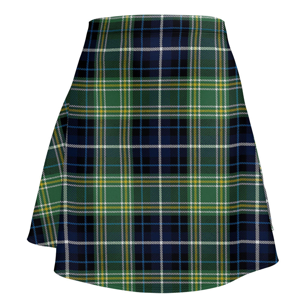 MacKellar Modern Clan Badge Tartan Flared Skirt – High Waist ...