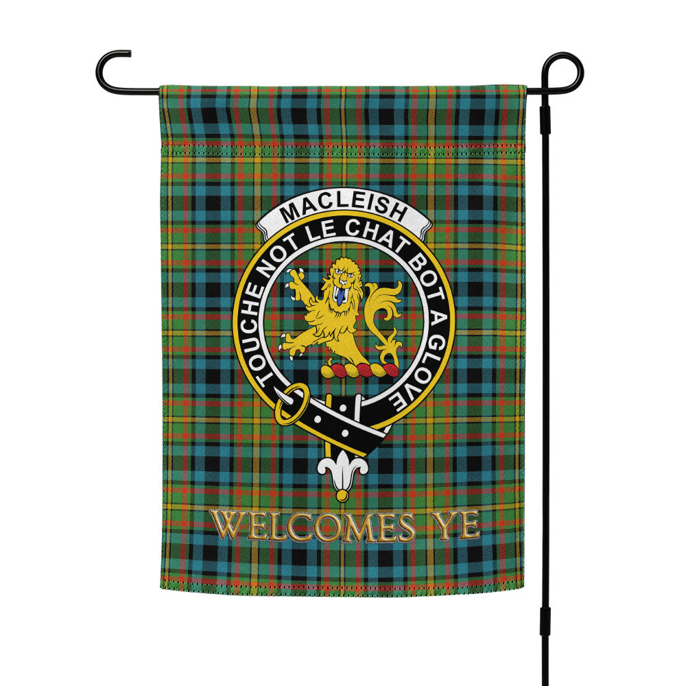 MacLeish Ancient Clan Badge Tartan Garden Flag | Celticprime.com ...