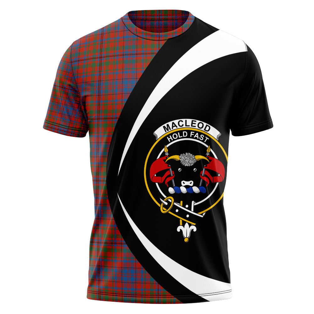 MacLeod of Tullibardine (Red MacLeod) Ancient Clan Badge Tartan T-Shirt ...