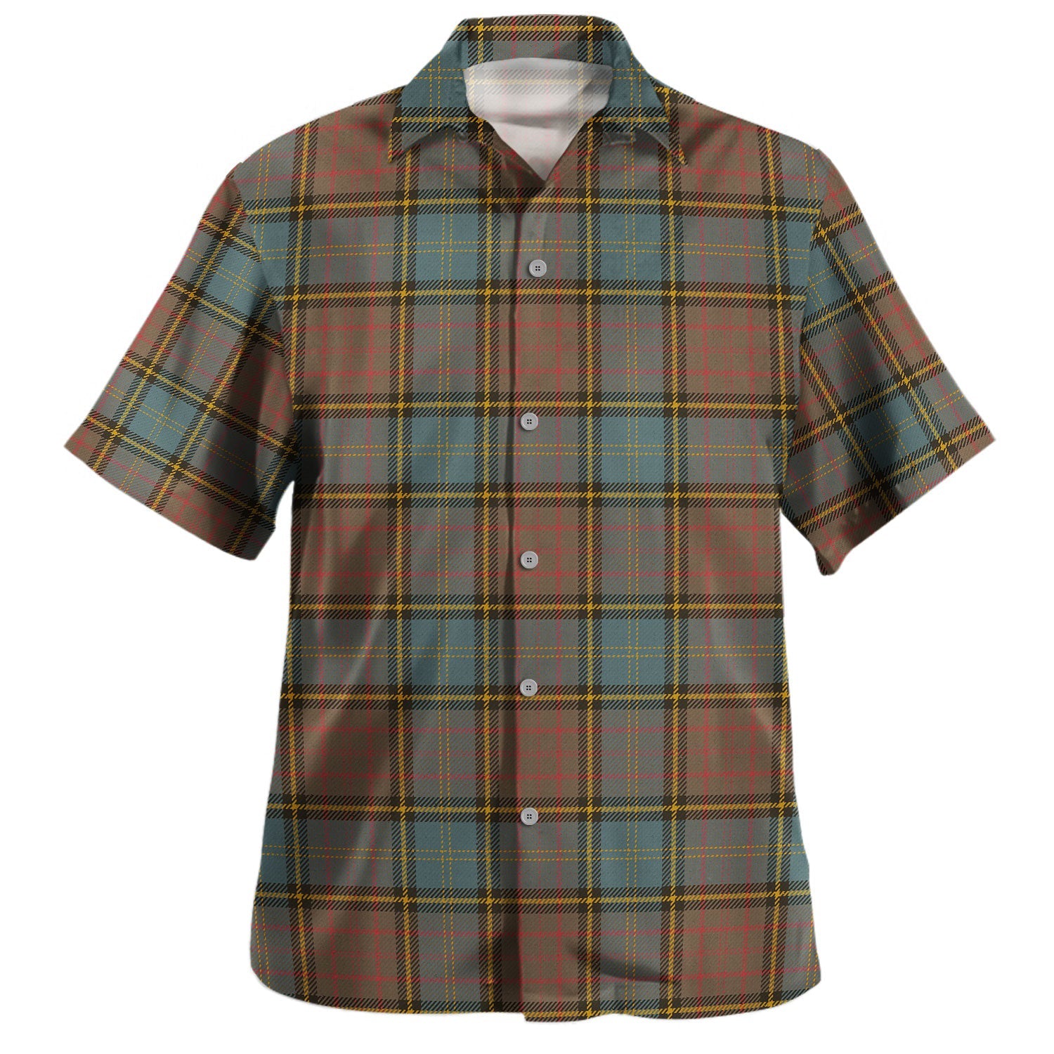 MacMillan Hunting Weathered Tartan Hawaiian Shirt | Celticprime.com ...