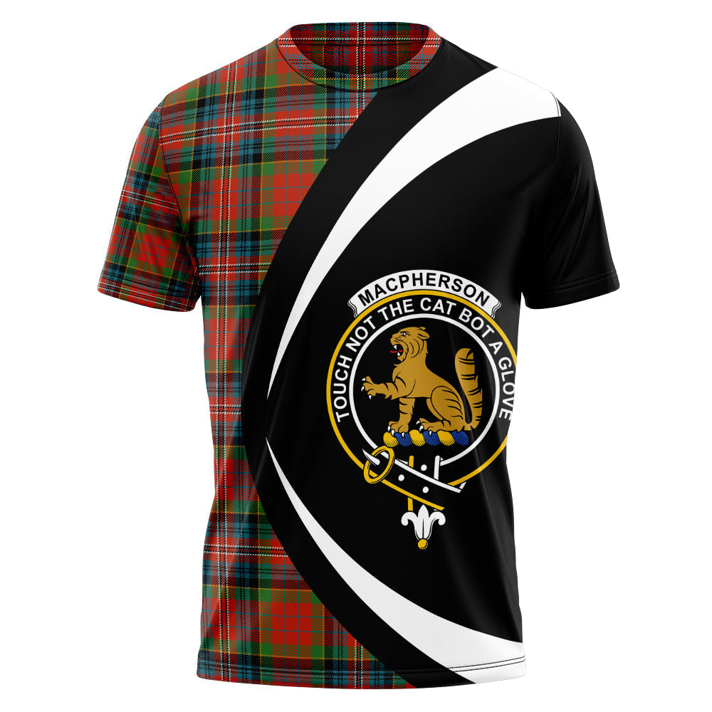 MacPherson Ancient Clan Badge Tartan T-Shirt Circle Style Personalized ...
