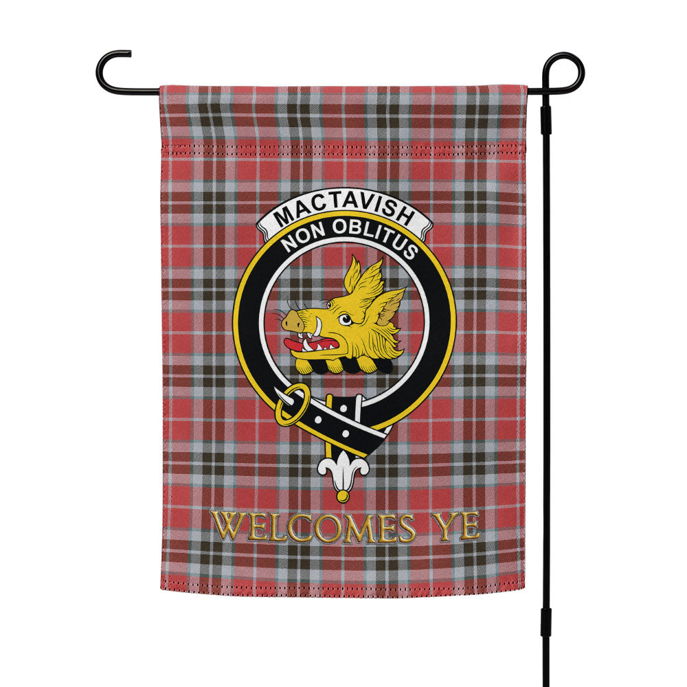 MacTavish Ancient Clan Badge Tartan Garden Flag | Celticprime.com ...