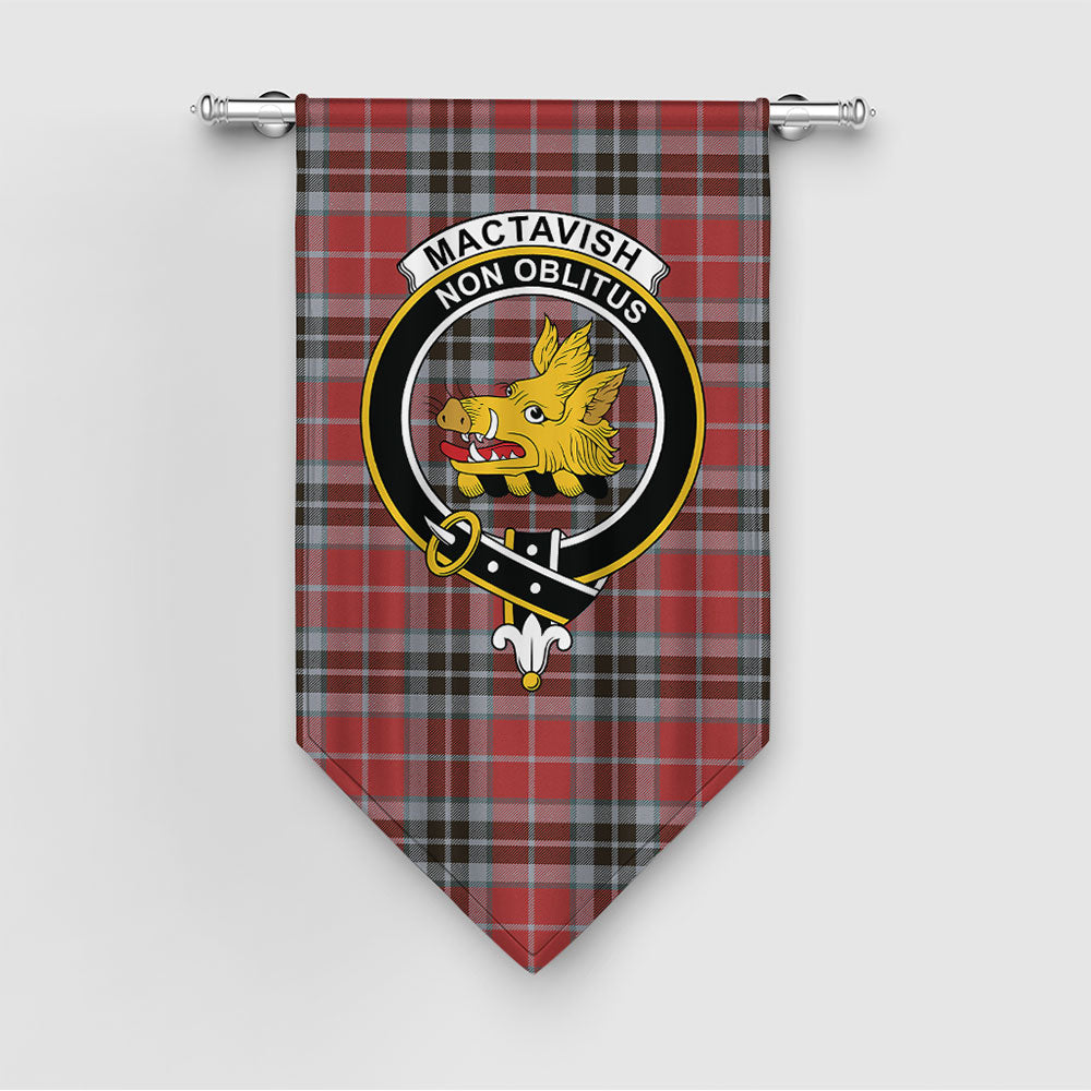 MacTavish Ancient Clan Badge Tartan Gonfalon – Scottish Banner ...