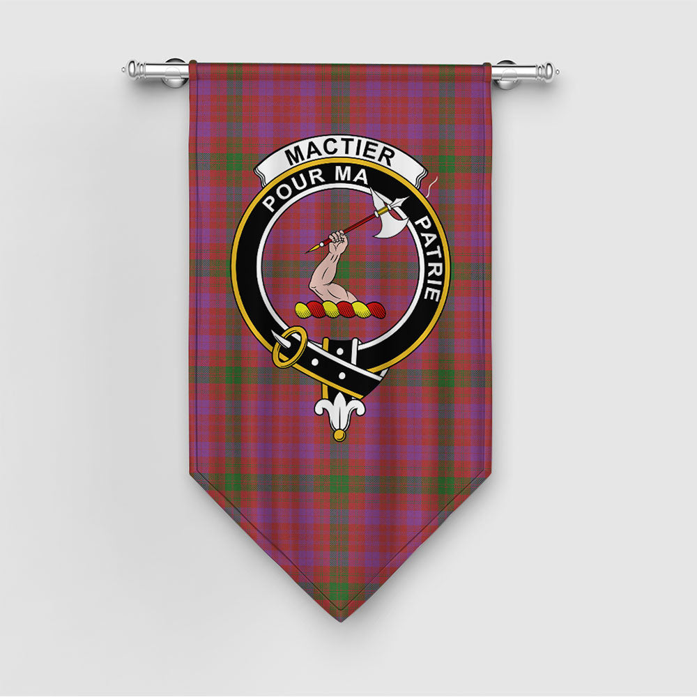 MacTier Ancient Clan Badge Tartan Gonfalon – Scottish Banner ...