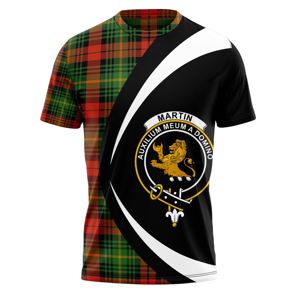 Martin Ancient Clan Badge Tartan T-Shirt Circle Style Personalized ...