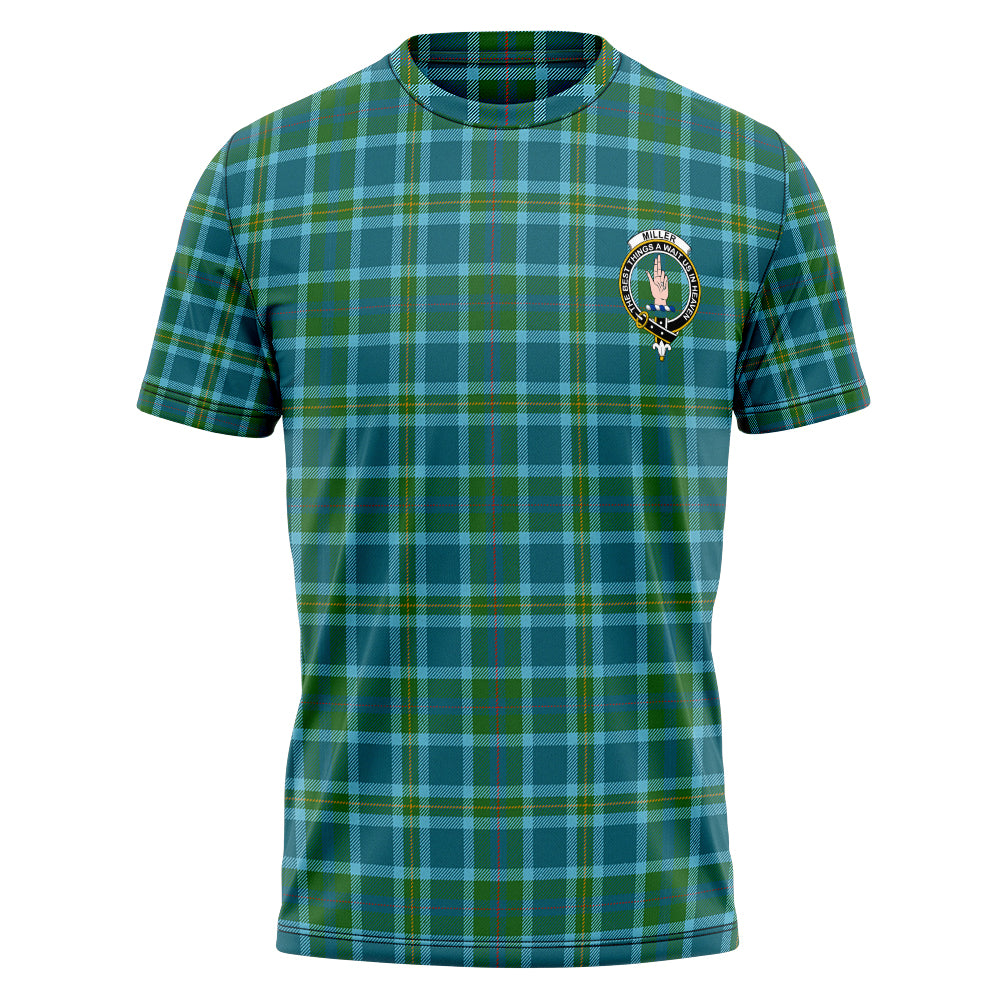 Miller Ancient Clan Badge Tartan T-Shirt | Celticprime.com – celticprime