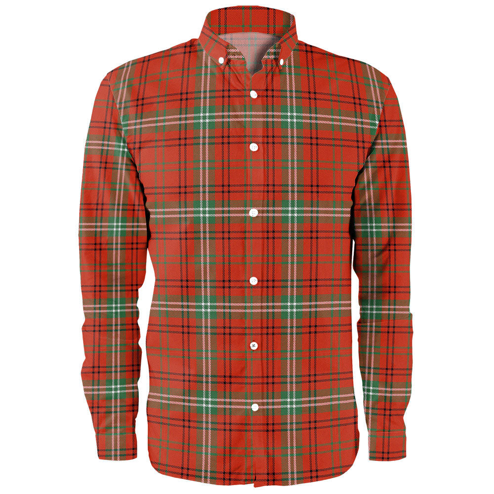 Morrison Ancient Clan Badge Tartan Long Sleeve Shirt | Celticprime.com ...