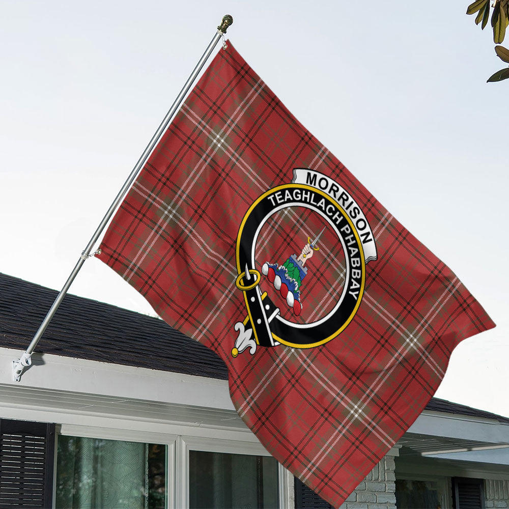 Morrison Weathered Clan Badge Tartan House Flag | Celticprime.com ...