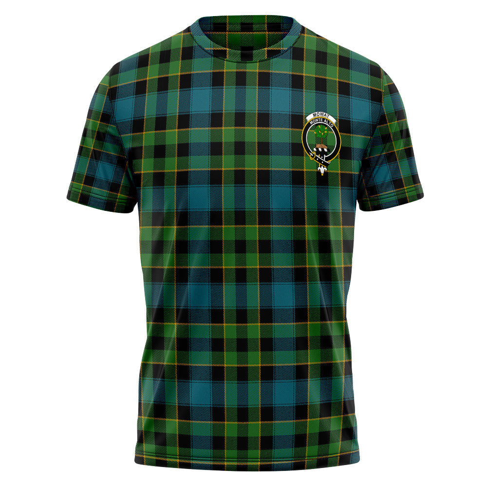 Mowat Ancient Clan Badge Tartan T-Shirt | Celticprime.com – celticprime