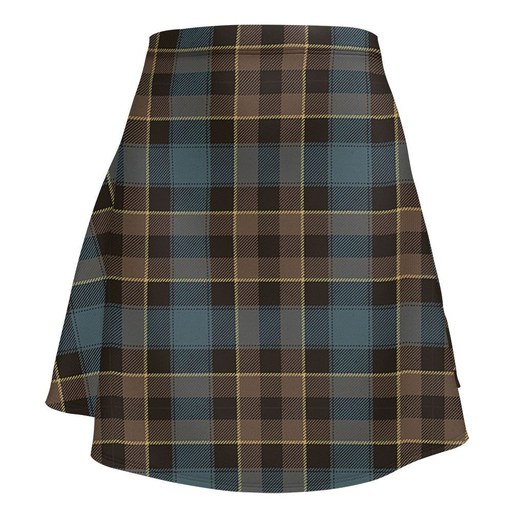 Mowat Weathered Clan Badge Tartan Flared Skirt – High Waist ...