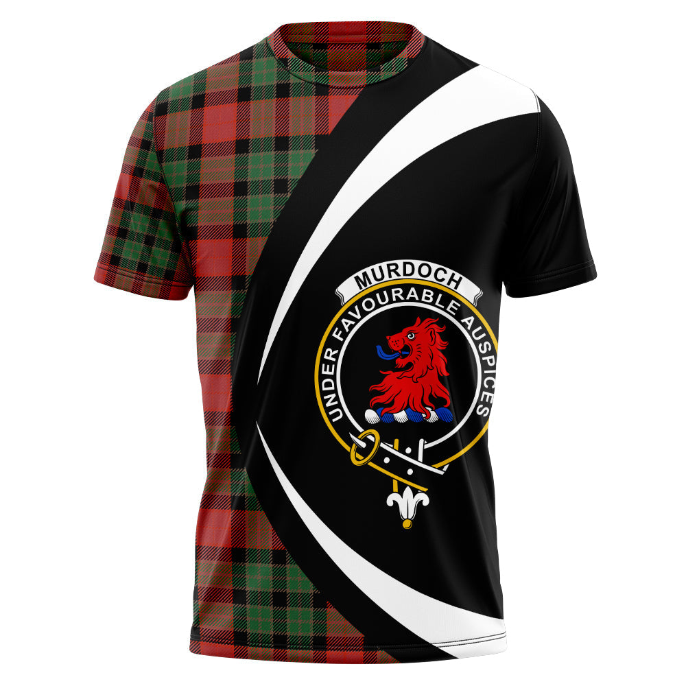 Murdoch Ancient Clan Badge Tartan T-Shirt Circle Style Personalized ...