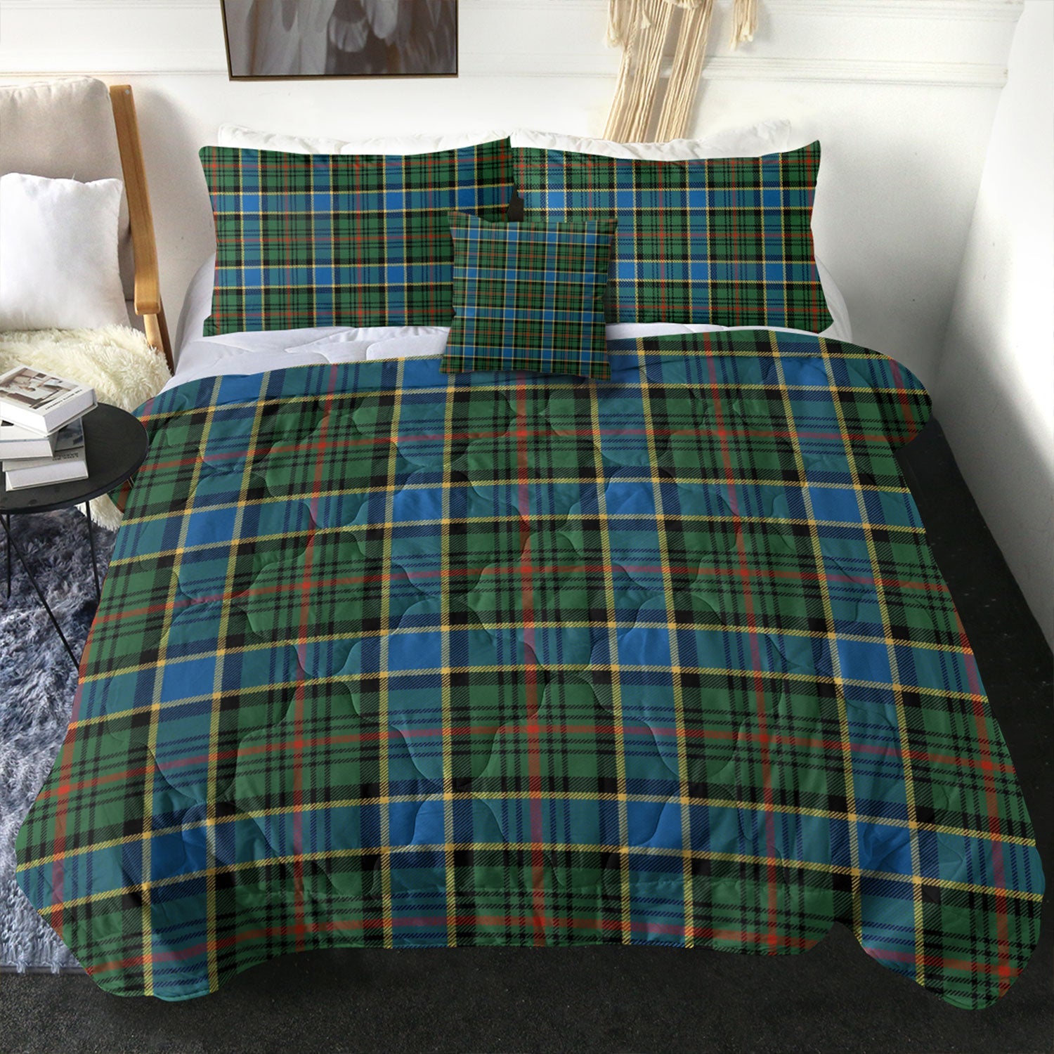 Ogilvie of Inverarity (Wilson) Ancient Clan Badge Tartan Comforter ...