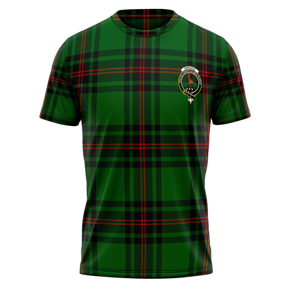 Orrock Clan Badge Tartan T-Shirt | Celticprime.com – celticprime