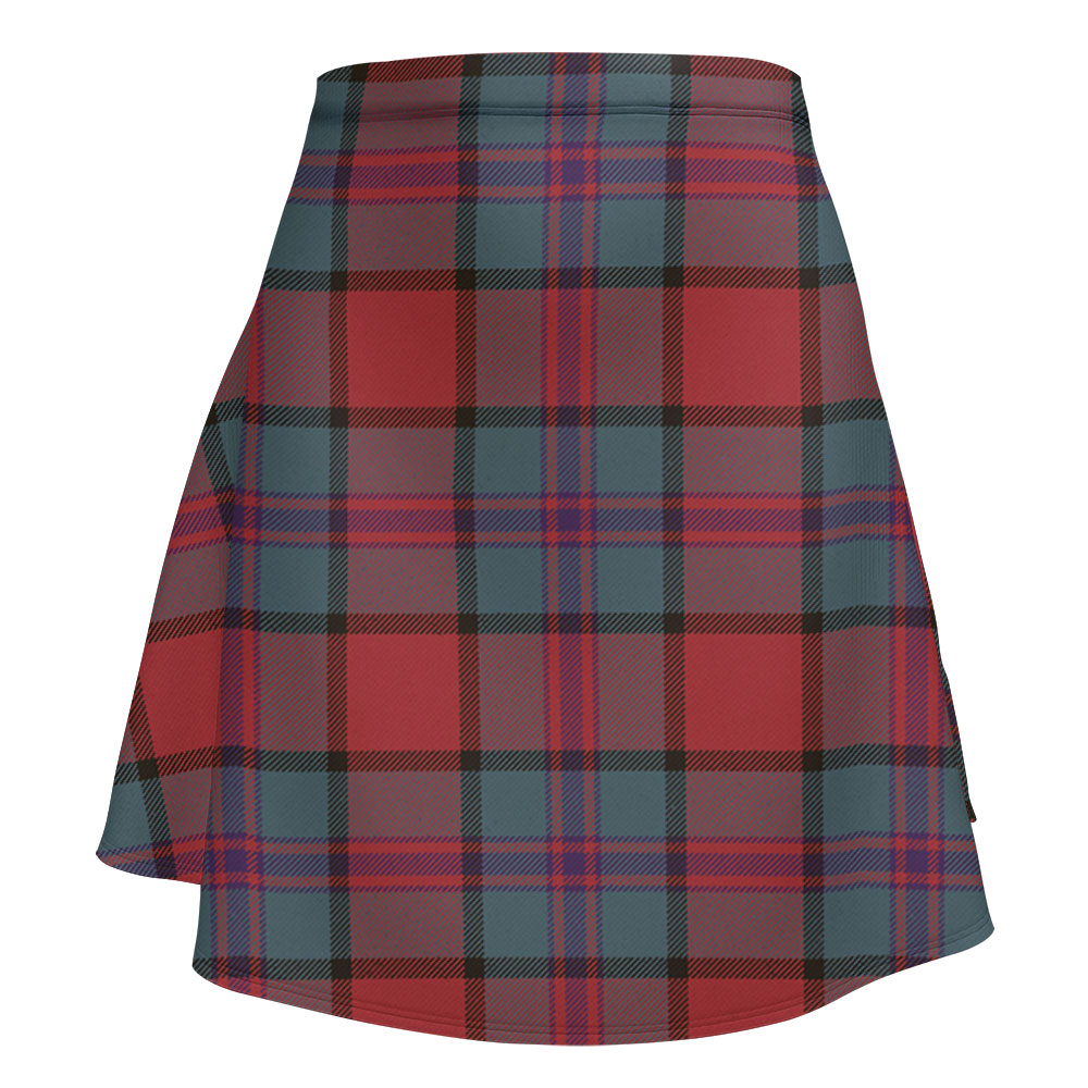 Plummer Weathered Clan Badge Tartan Flared Skirt – High Waist ...
