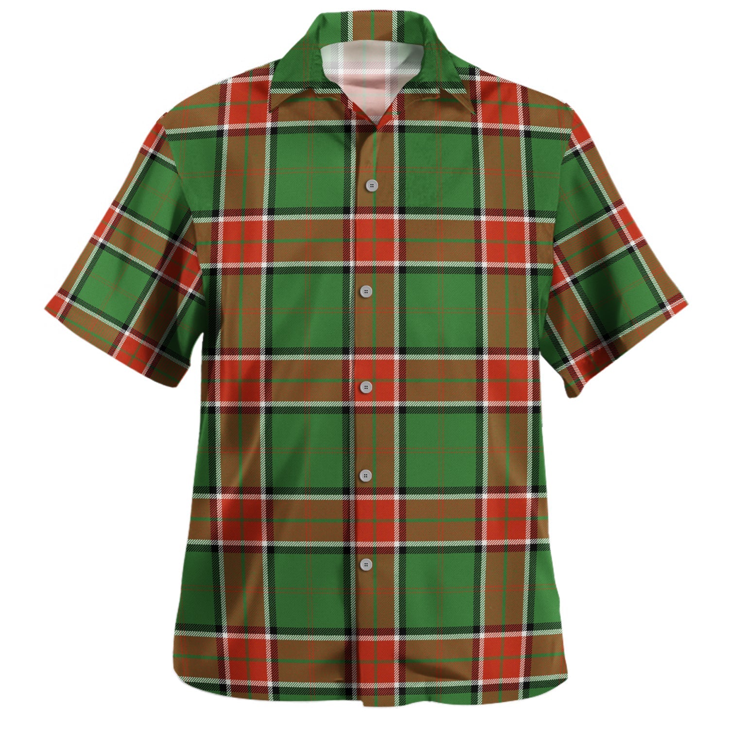 Pollock Ancient Clan Badge Tartan Hawaiian Shirt | Celticprime.com ...