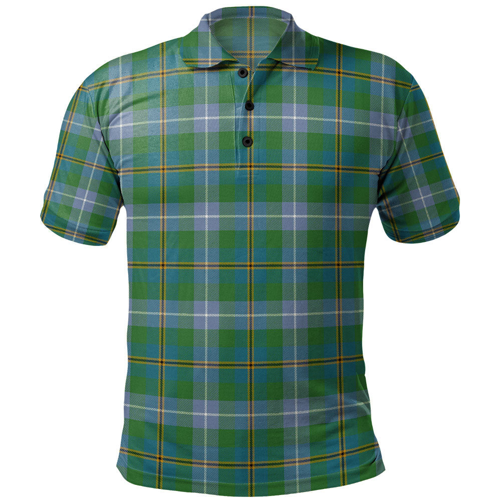 Porteous Ancient Clan Badge Tartan Polo Shirt | Celticprime.com ...