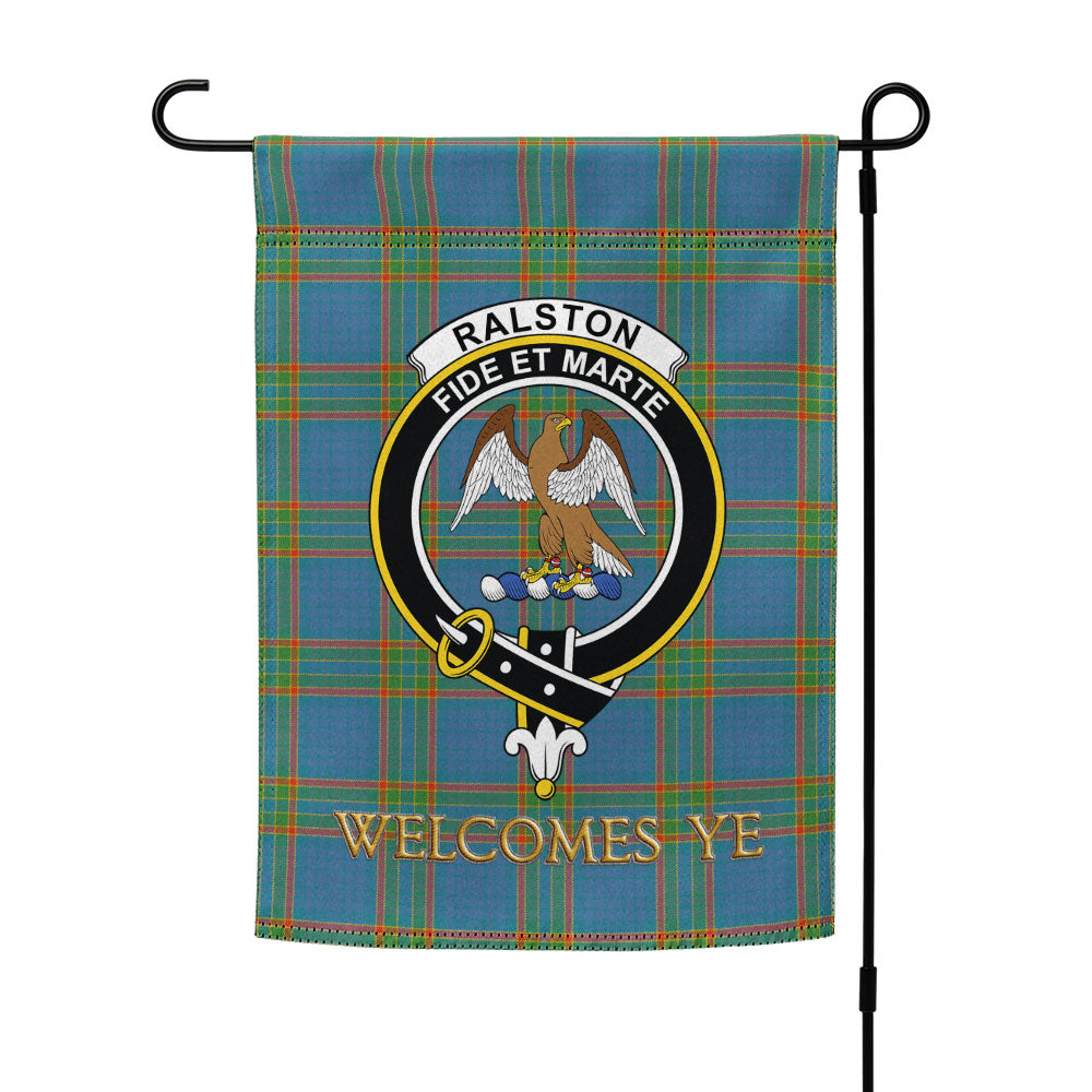 Ralston UK Ancient Clan Badge Tartan Garden Flag | Celticprime.com ...