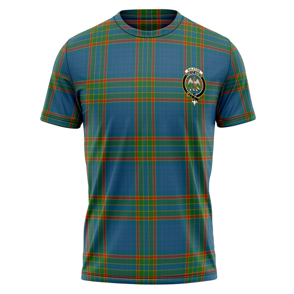 Ralston UK Ancient Clan Badge Tartan T-Shirt | Celticprime.com ...