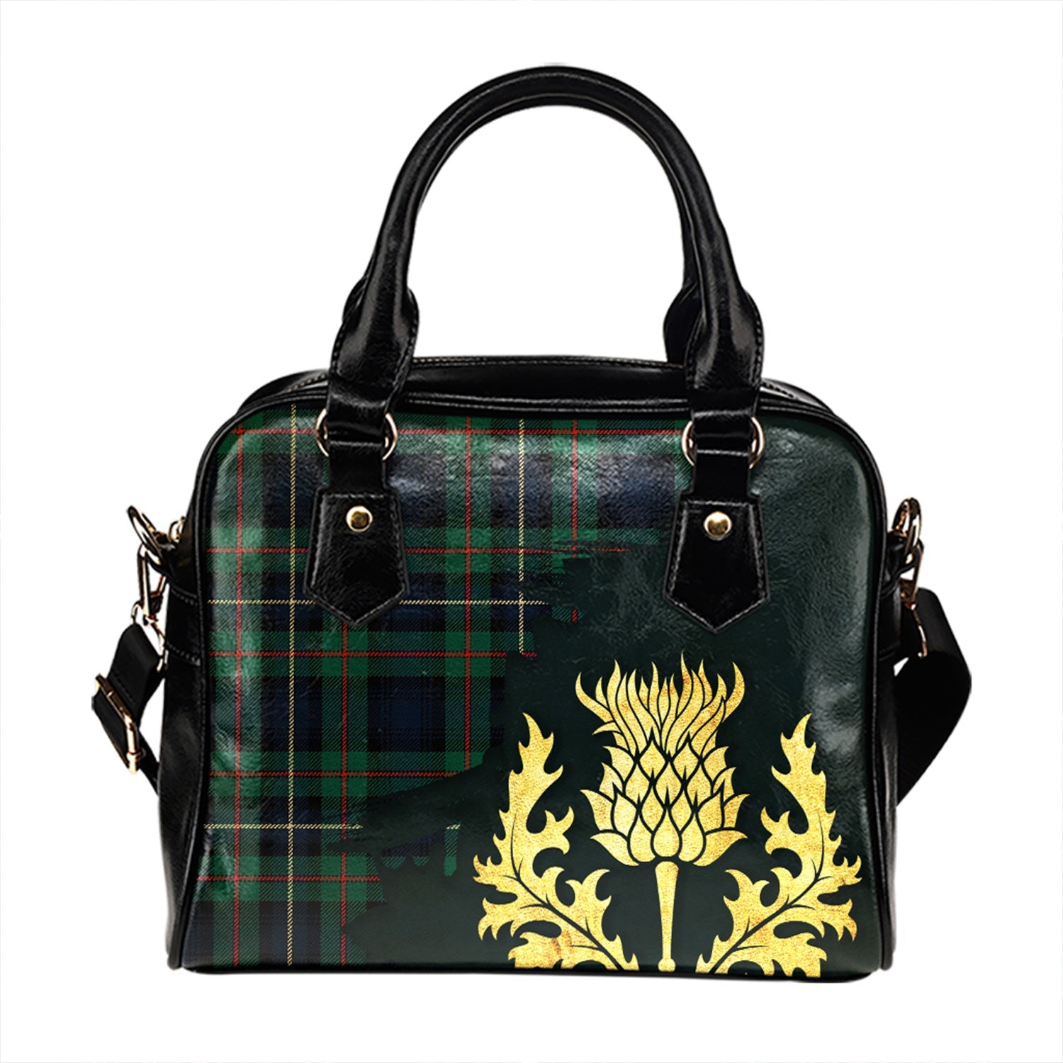 Robertson Hunting Modern Tartan Shoulder Handbag Thistle Oldest Style ...