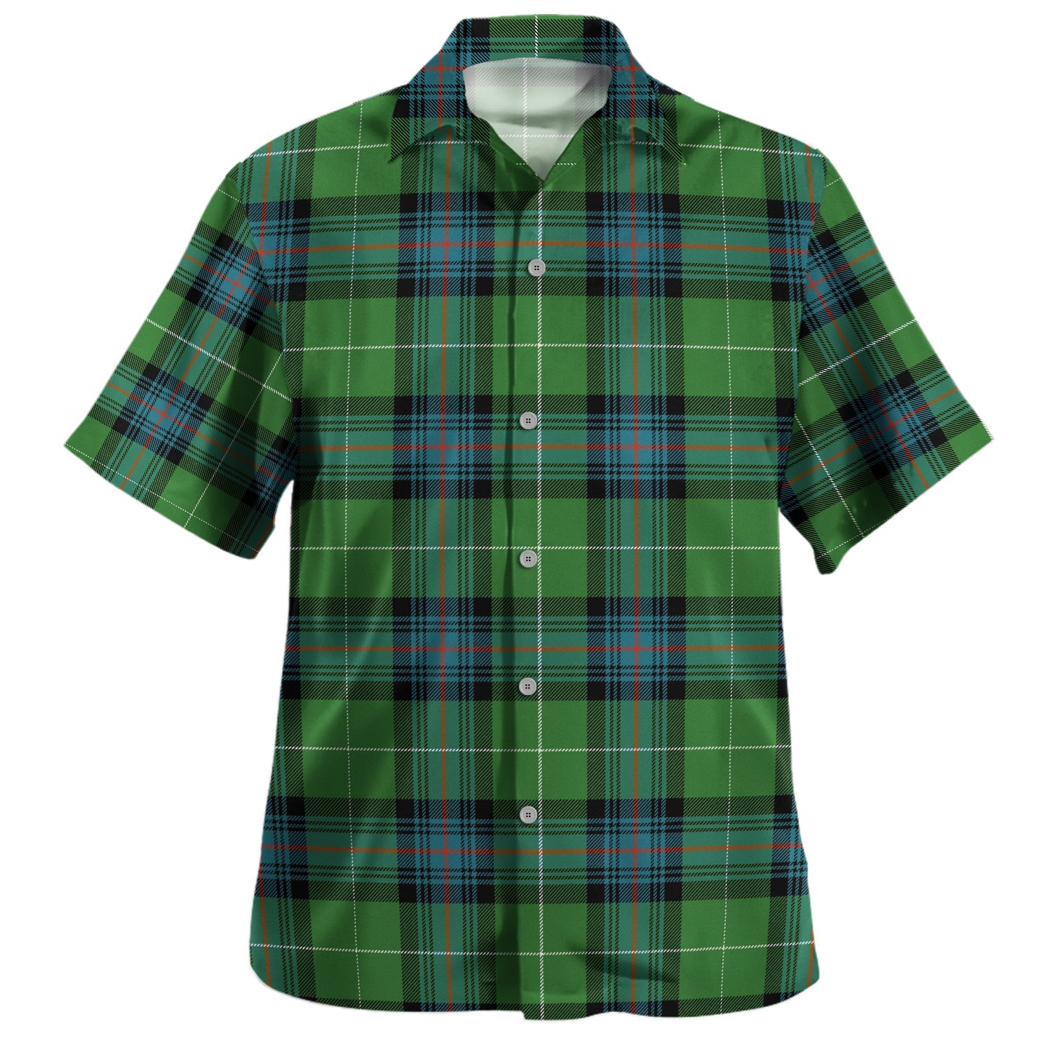 Semple Ancient Clan Badge Tartan Hawaiian Shirt | Celticprime.com ...