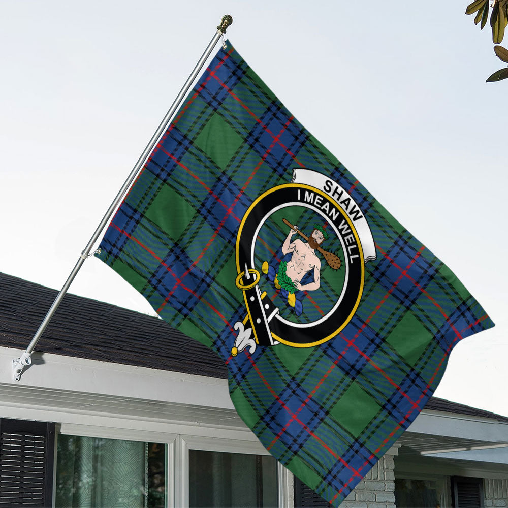 Shaw Modern Clan Badge Tartan House Flag | Celticprime.com – celticprime